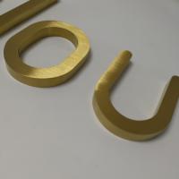 China OEM ODM Cosmetics Store Metal Letter Sign Fabricated Outdoor for sale