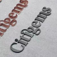 China Cutted Aluminum Logo Metal Letter Sign Stainless Steel Channel Letter CE ROHS for sale