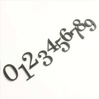 China Black Matte Acrylic House Number Plaques Signs Recyclable OEM ODM for sale