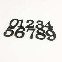 China Black Matte Acrylic House Number Plaques Signs Recyclable OEM ODM for sale