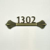 China Illuminated Stainless Steel 304 Metal Address Signs Screw Mount for sale