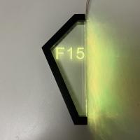 China Apartment Personalised Door Number 3D RGB RGBW Light Up House Sign for sale