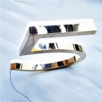 China High Brightness Gold Brush House Number Sign Laser Cut CE RoHS for sale