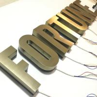 China Outdoor 3d Illuminated Halo Lit Sign Letters Wall Mounted UL for sale