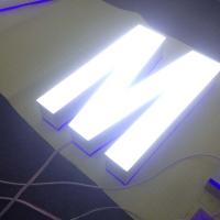 China Wall Mount 3-5mm Acrylic Storefront Sign Front Lit Channel Letters For Shops for sale