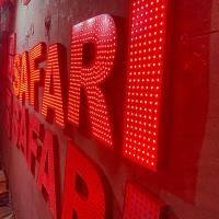 China Shopping Center Giant Light Up Letter Signs 10cm Thickness for sale