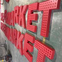China Shopping Center Giant Light Up Letter Signs 10cm Thickness for sale