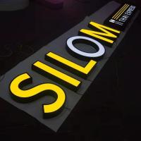 China Backlit Metal Letters Storefront Sign 10cm Thickness Shop Decor for sale