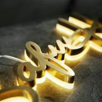 China Metal 3d Illuminated Storefront Sign 5-20cm Thickness for sale