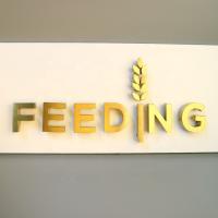 China Gold Brush Stainless Steel Backlit Letters Signs for sale
