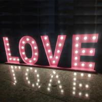 China Led Bulb 3ft 4ft Marquee Letter Sign Wedding Love Letters for sale