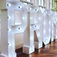 China Wedding Decor Marquee Letter Sign Metal Painted CE ROHS for sale