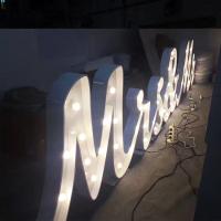 China Wedding Decor Marquee Letter Sign Metal Painted CE ROHS for sale