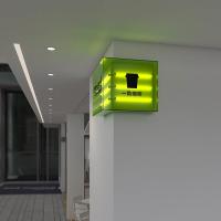 China Acrylic Directional Led Coffee Shop Building Sign Light Box Waterproof for sale