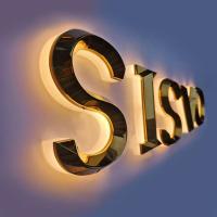 China Letter And Numbers Backlit Illuminated Signs For Businesses CE RoHS for sale