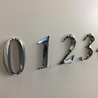 China Lighted 304 Stainless Steel Letters Metal Address Signs Polished Brushed for sale