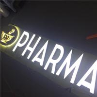 China Outdoor Custom Laser Cut Metal Logo Signs Light Up Sign Board HIGHSPAN for sale