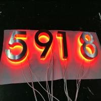 China Rgb Outdoor 3d Letter Sign Led Door Number Led Backlit House Number for sale