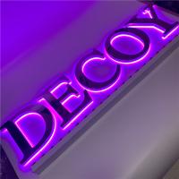 China Channel 3D Letter Sign 12v Stainless Steel Metal Led Bar Sign AC110V for sale