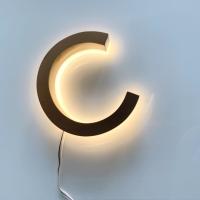 China Outdoor Light Up 3d Letter Sign Acrylic Lettering Signage 304# Stainless Steel 3cm for sale