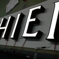 China Waterproof 3D Letter Sign Alphabet Metal Illuminated 60HZ for sale