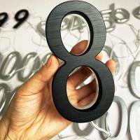 China Advertising 3D Acrylic Backlit Letter Sign Black Painted 12cm Thickness for sale