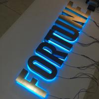 China Building RGB Channel Letter Sign Stainless Steel Illuminated for sale