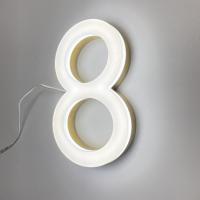 China Windproof 3D Acrylic Front Lit Sign Board 50000 Hours Lifetime for sale