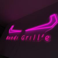 China Outdoor Pink Shop Grill Neon Sign Personalize Business Advertising for sale