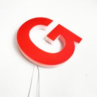 China Front Lit 3D Letter Sign Board Full Body Lighting for sale