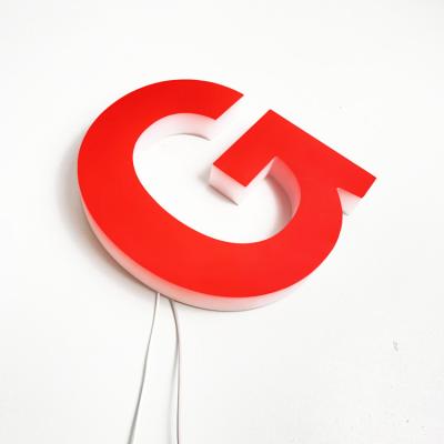 China Front Lit 3D Letter Sign Board Full Body Lighting for sale