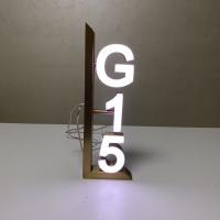 China Lighted 304 Stainless Steel Letters Metal Address Signs Polished Brushed for sale