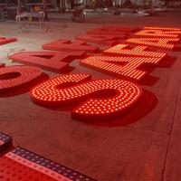 China Punched Hole Light Up Led Channel Letters Outdoor Giant Waterproof IP67 for sale