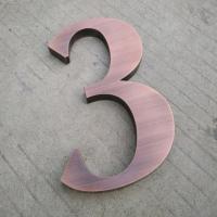 China Gold Stainless Steel 3D Letter Sign With Excellent Finishes Metal Letters Numbers for sale