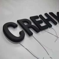 China White Lighting Metal Shopfront Signage Channel Letter Sign Backlit CE ROHS for sale