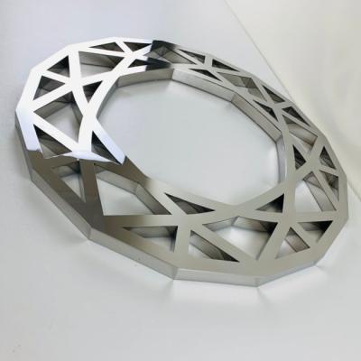China Customzied Storefront Silver Mirror 3D Letter Sign Backlit FrontLit for sale