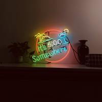 China Acrylic Customized Neon Light Box Sign Pink Cocktail Waterproof for sale