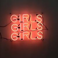 China Pink Personalized Neon Light Letters Girls Girls Girls 7.5kv Home Decor for sale