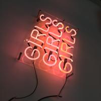 China Pink Personalized Neon Light Letters Girls Girls Girls 7.5kv Home Decor for sale