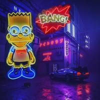 China Fashion Design KAWS Custom Neon Sign Light 175mm 190mm for sale