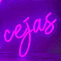 China Purple Flexible LED Neon Sign Wall Mounted Illuminated 51200 Hours for sale