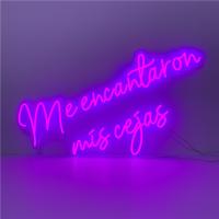 China Purple Flexible LED Neon Sign Wall Mounted Illuminated 51200 Hours for sale