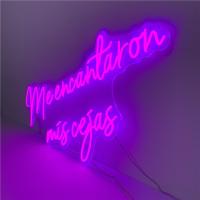 China Purple Flexible LED Neon Sign Wall Mounted Illuminated 51200 Hours for sale
