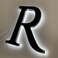China Outdoor Alphabet Led Letter Lights Signboard Halo Lit Sign Letters for sale