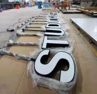 China Acrylic Ceiling Mount 3D Metal Letter Signs Black Paint For Wall for sale