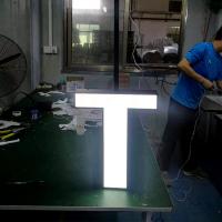 China Acrylic Ceiling Mount 3D Metal Letter Signs Black Paint For Wall for sale