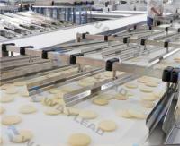 China Automatic Bread Packaging Line PLC Control 35-150 Bags/Min Capacity for sale