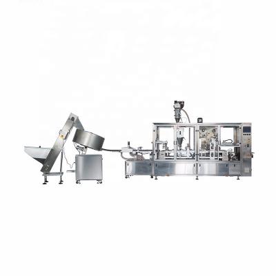 China Tea Leaves Coffee Cup Capsule Automatic Sealing Packaging Machine Production Line for sale
