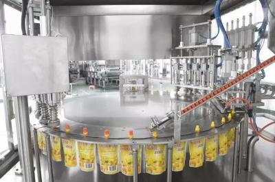 China Automatic Juice Liquid Spout Pouch Filling Machines for sale