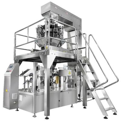 China Industrial Powder Food Doypack Premade Pouch Packing Machine 80 Bags Per Minute 304 Stainless Steel Body for sale